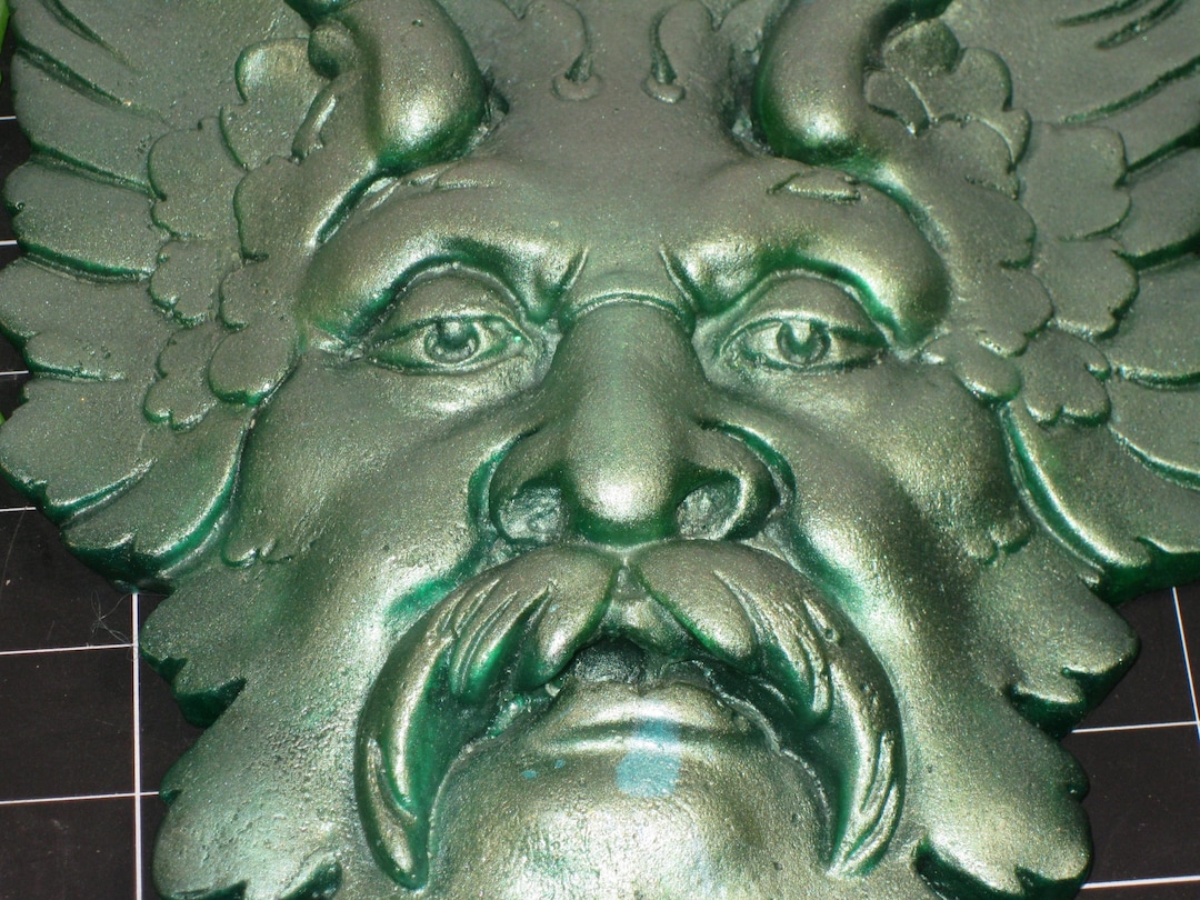 Green Man – Wall Sculpture – Wall Plaque – Green Man Carving – Green ...