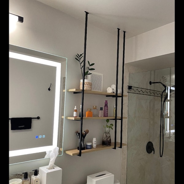 Ceiling Mounted Towel Rack - Etsy