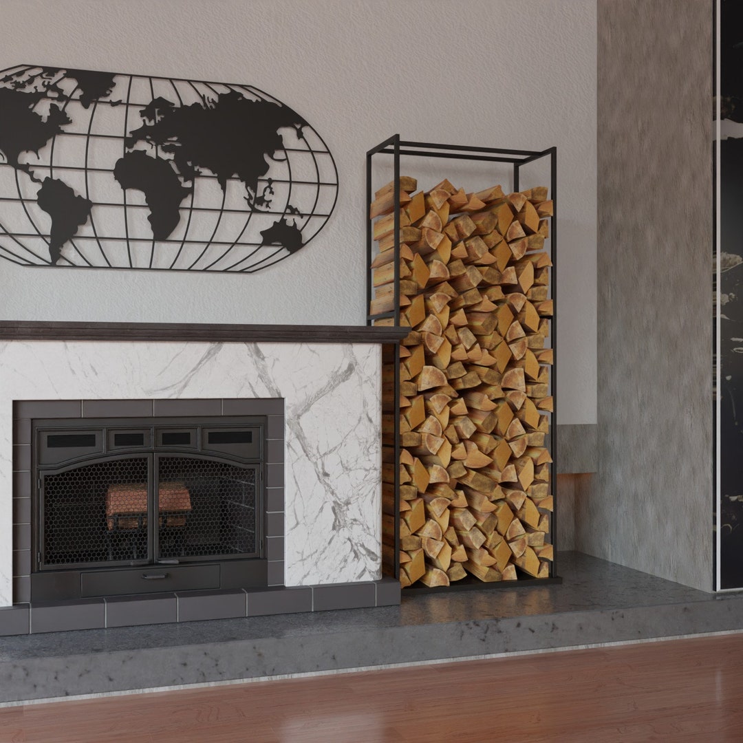 Indoor Firewood Rack Firewood Storage Firewood Holder Firewood Rack ...