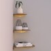 Corner Wall Shelf Black Metal Shelf Modern Metal Shelves, Minimalist ...