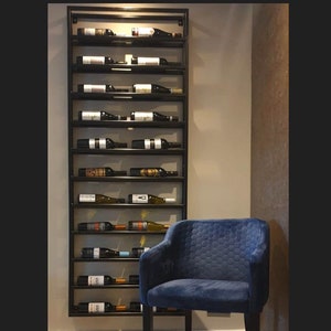 Wall Mounted Wine Rack, Wine Rack, Hexagon Wine Rack, Wall Wine Rack ...