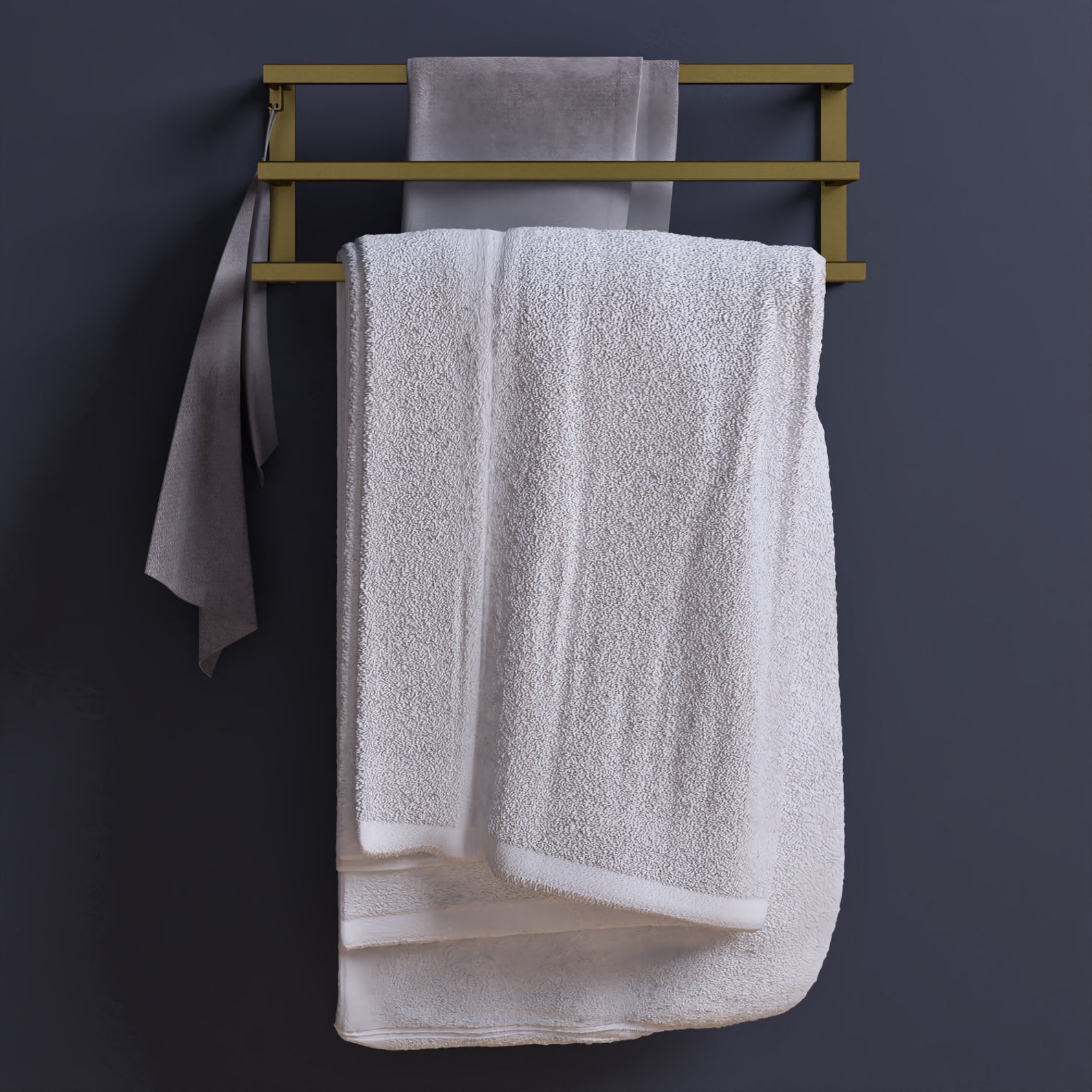 Wall Mounted Towel Rack Towel Holder 3 Tiers Modern Towel - Etsy