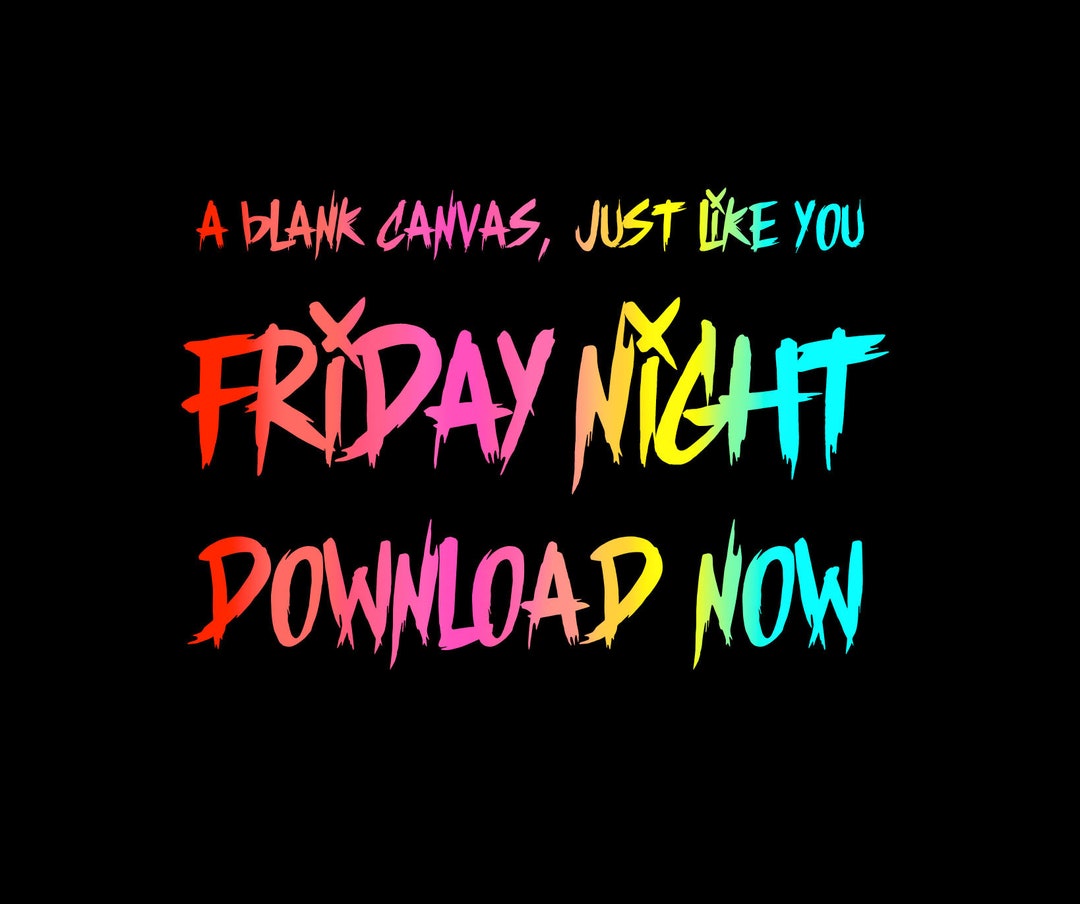 FRIDAY NIGHT Font / Fan Art Inspired by the Famous Pop Punk Band Logo ...