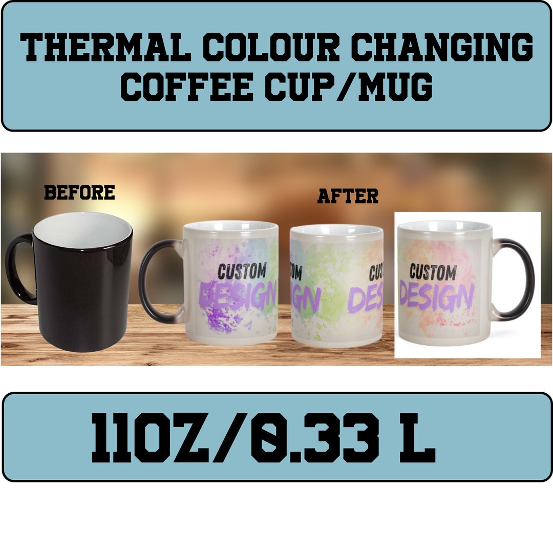 Custom Magic Mug Design Heat Activated Personalised Colour Changing ...