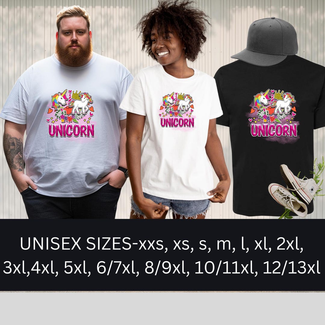 Retro Unicorn Trendy Motivational Phrases Tshirt Shirt Xxs-5xl 6xl 7xl 8xl 9xl 10xl 11xl 12xl ...