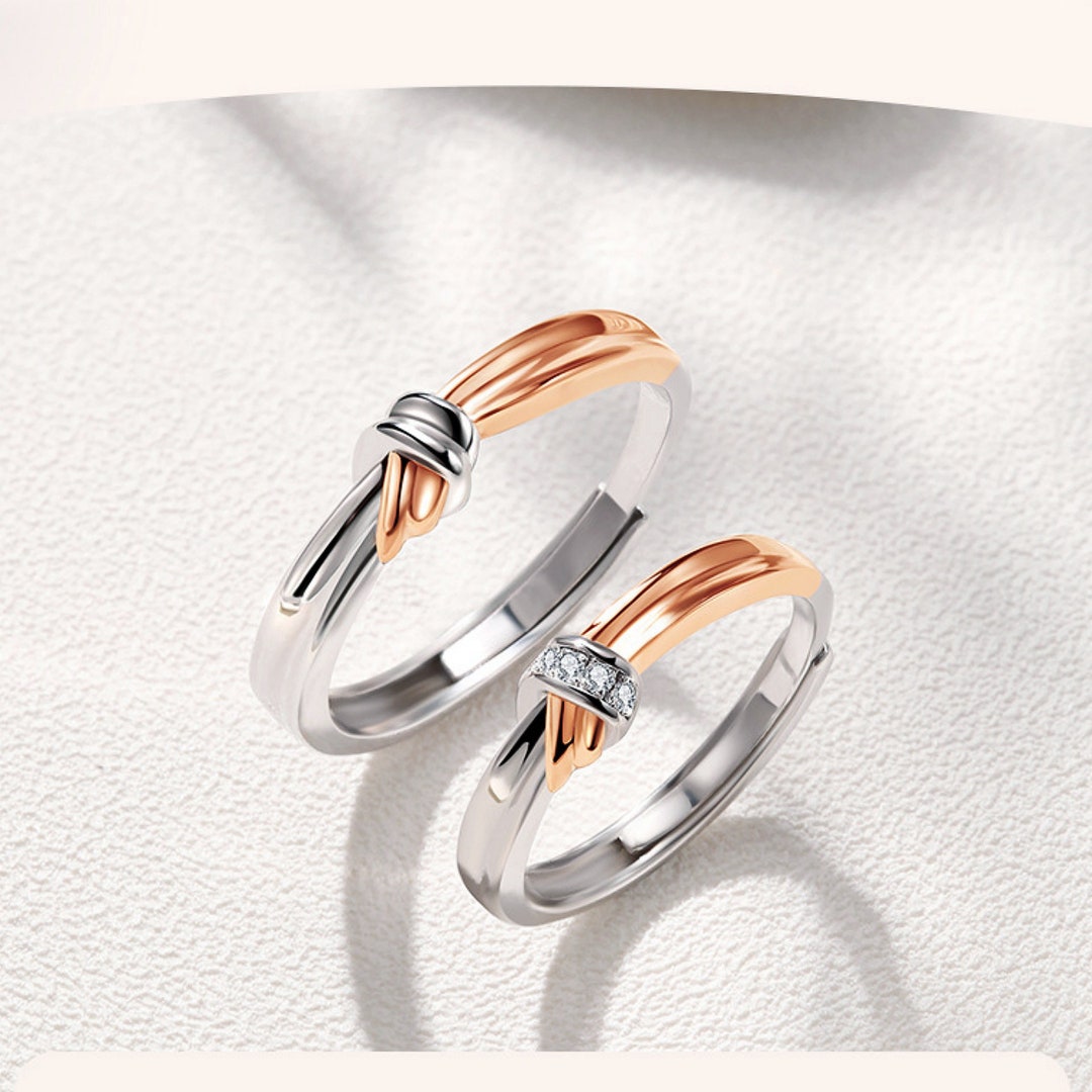Couple Rings, Matching Rings, Ring Set, Wedding Bands, Adjustable Rings ...