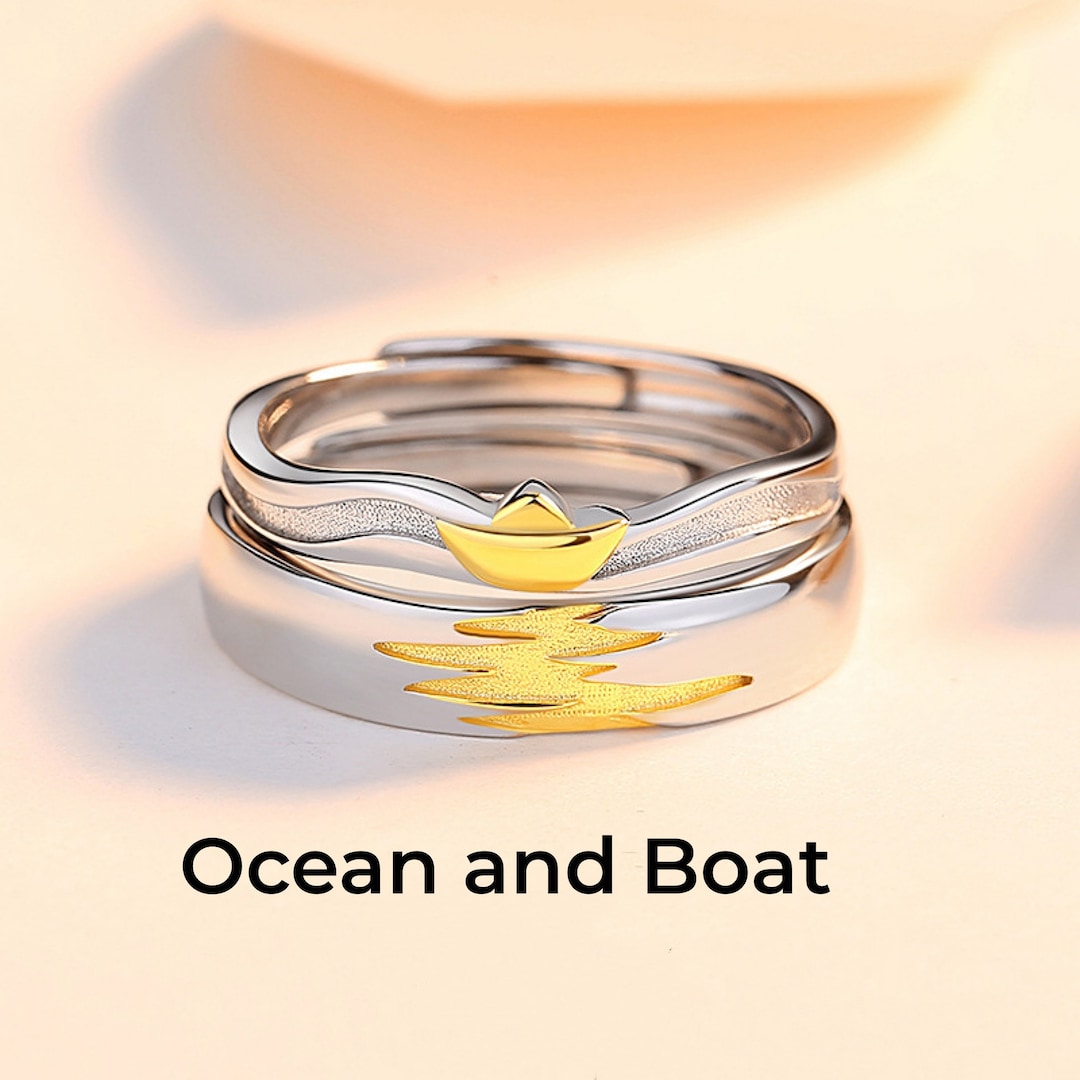 Couple Rings, Matching Rings, Ring Set, Wedding Bands, Adjustable Rings ...