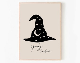 Halloween Gallery Wall, Halloween Decor, Modern Halloween Printable ...