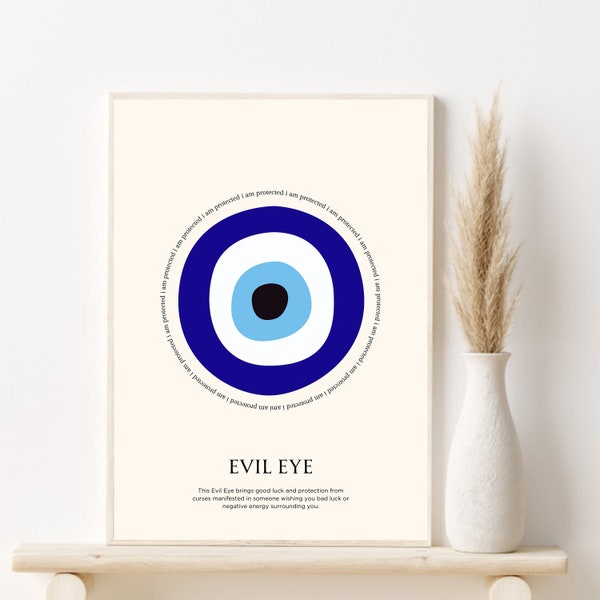 Evil Eye Print - Etsy