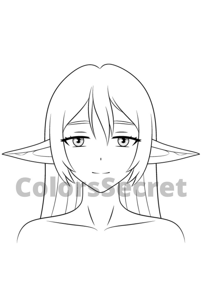 Anime Coloring Book, Anime Printable Pdf, Adult Coloring Book Pdf ...