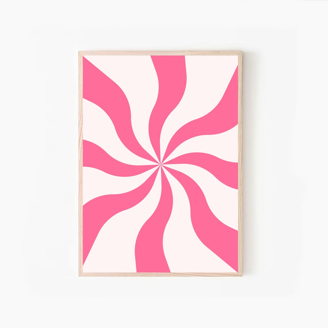 Pink Preppy Wall Art Set, Retro Wall Art Set of 6, Set of 6 Pink ...