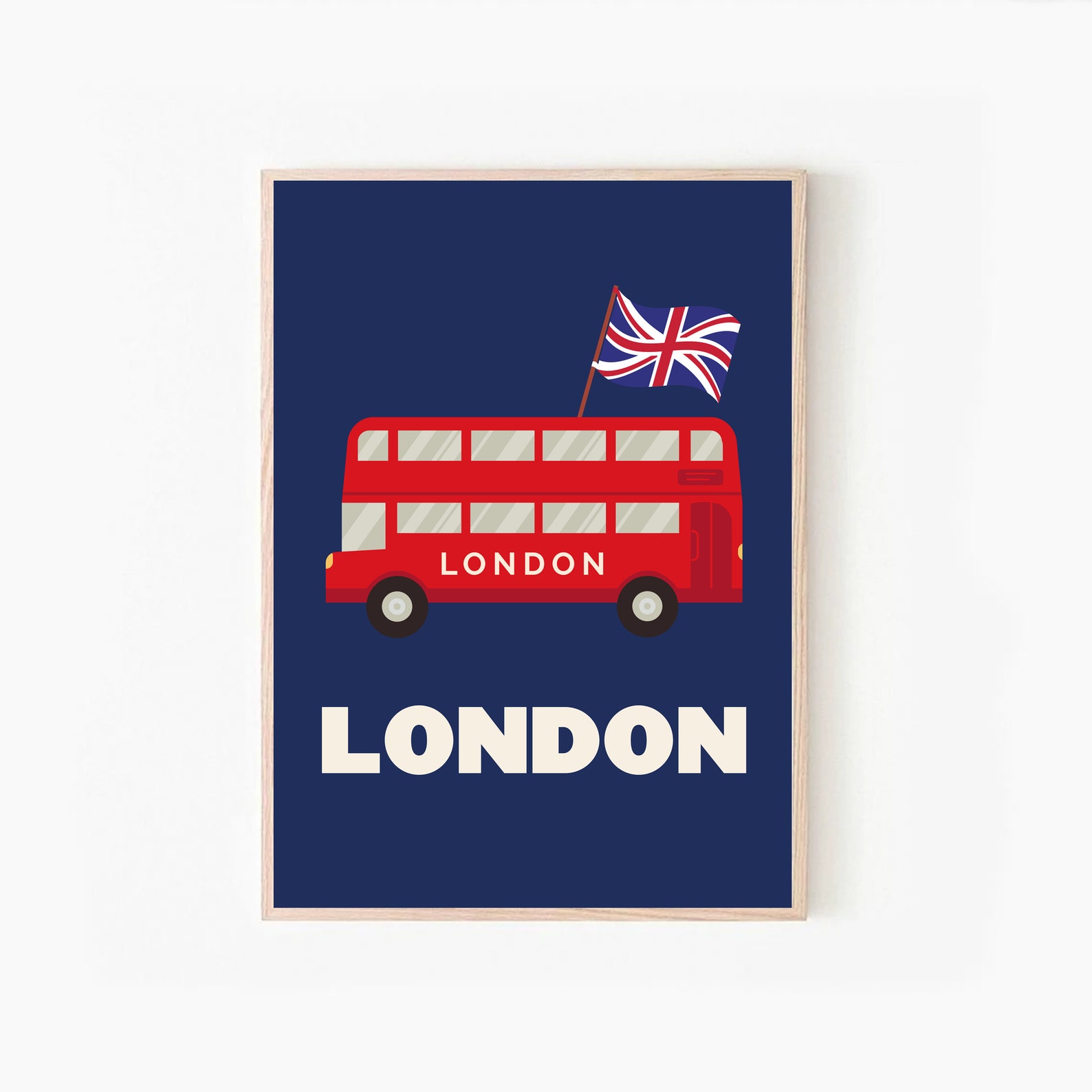 London Travel Poster, London Printable Wall Art, London City Poster ...
