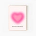Pink Preppy Wall Art Set, Retro Wall Art Set of 6, Set of 6 Pink ...