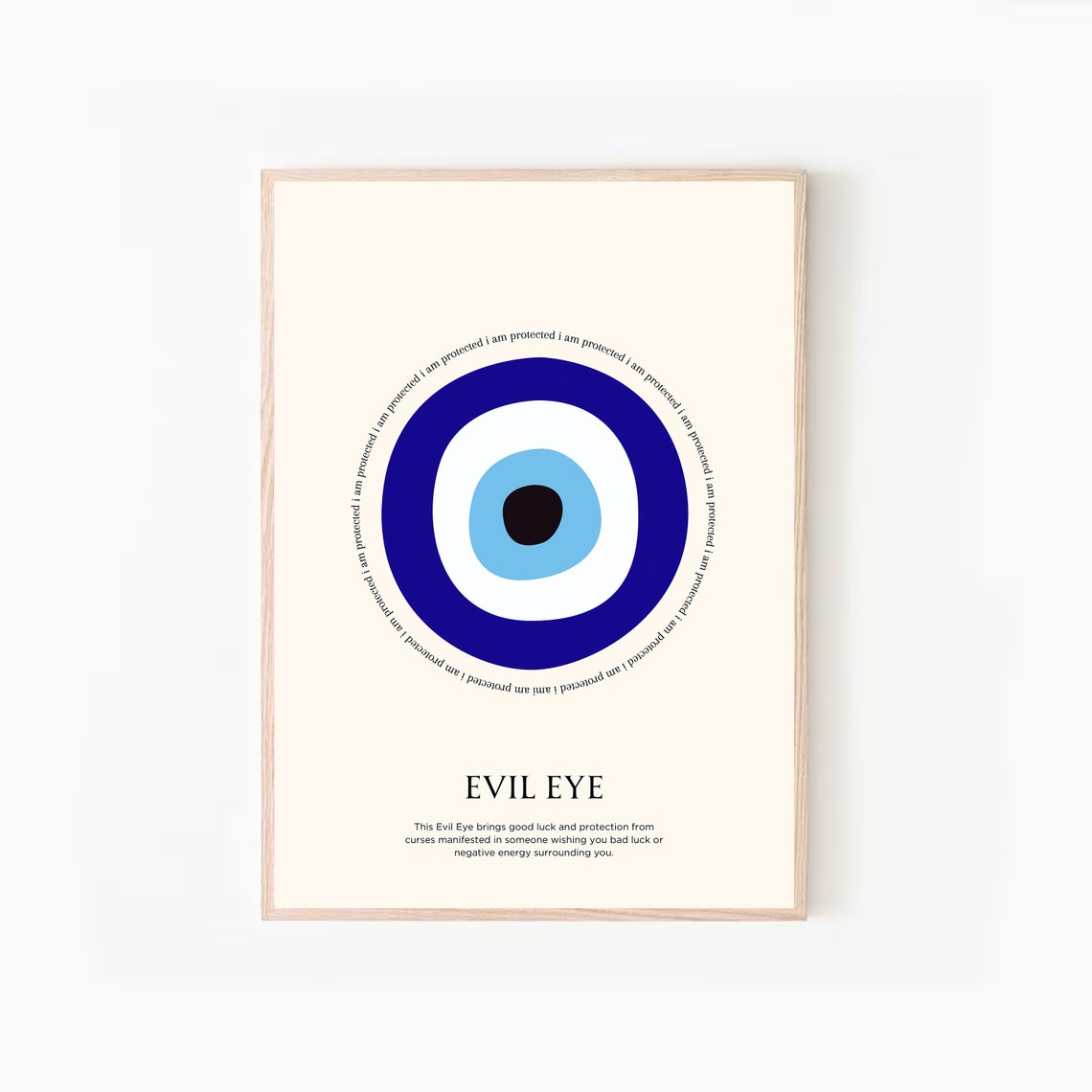 Evil Eye Printable, Evil Eye Poster, Evil Eye Print Protection, Evil ...