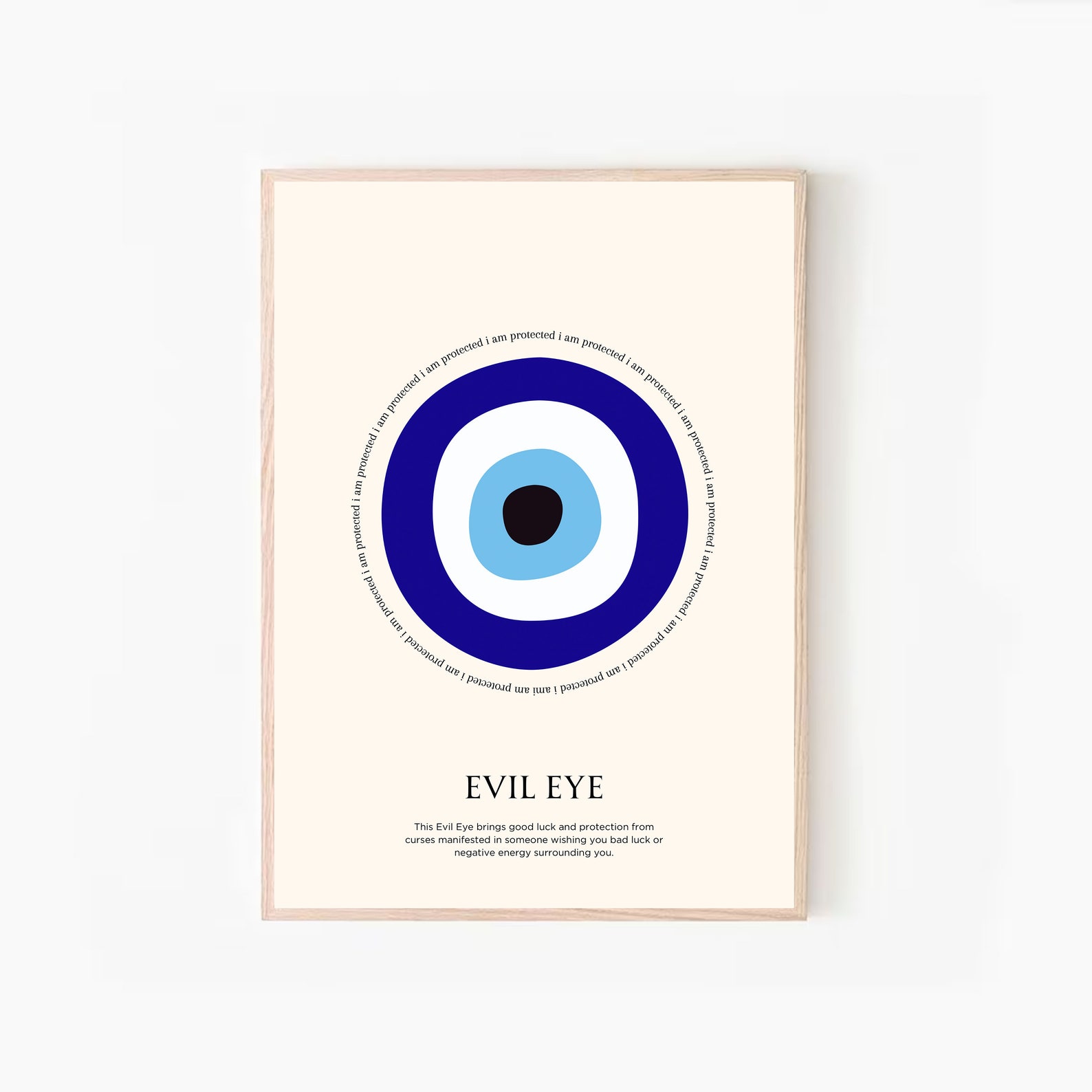 Evil Eye Printable, Evil Eye Poster, Evil Eye Print Protection, Evil ...