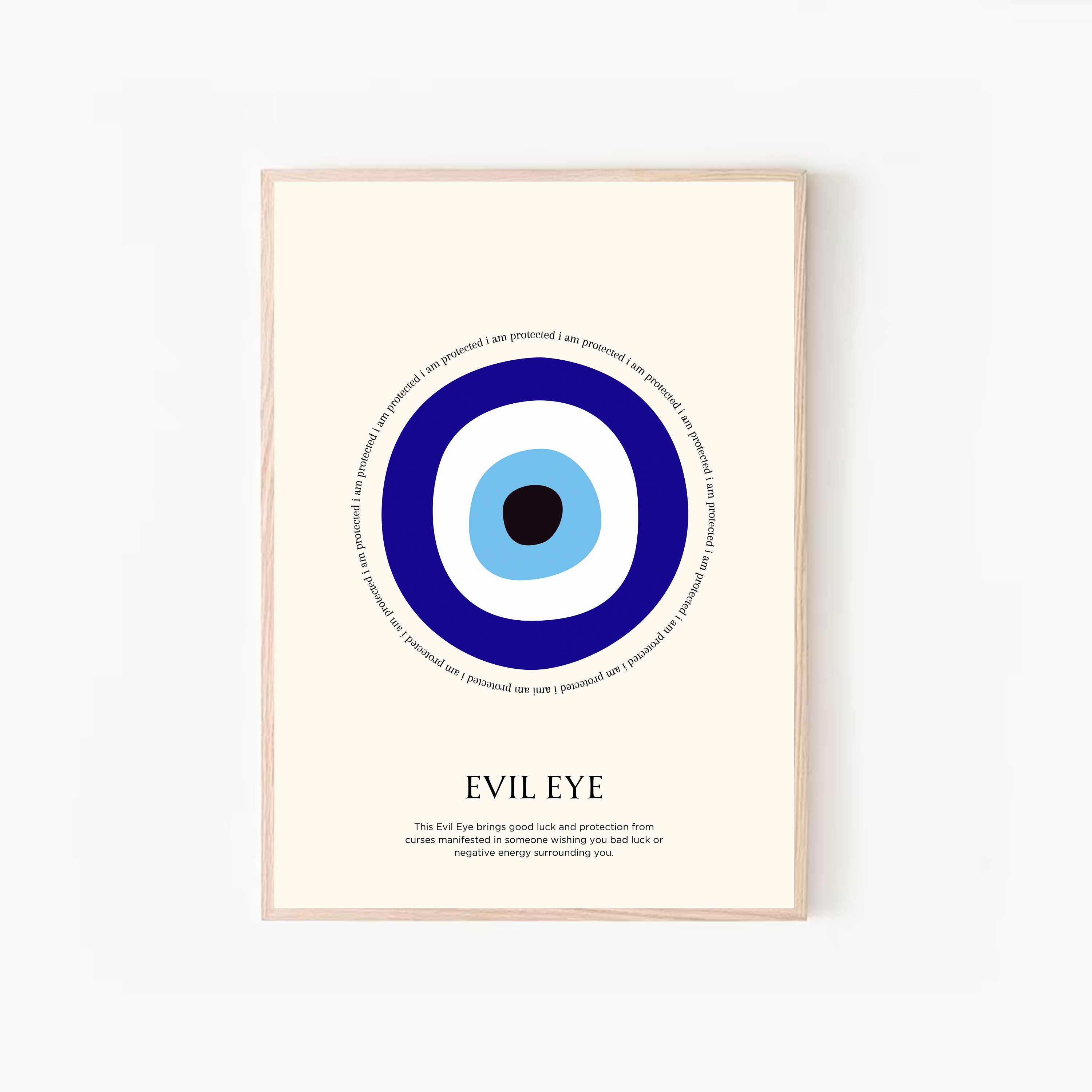 Evil Eye Printable, Evil Eye Poster, Evil Eye Print Protection, Evil ...