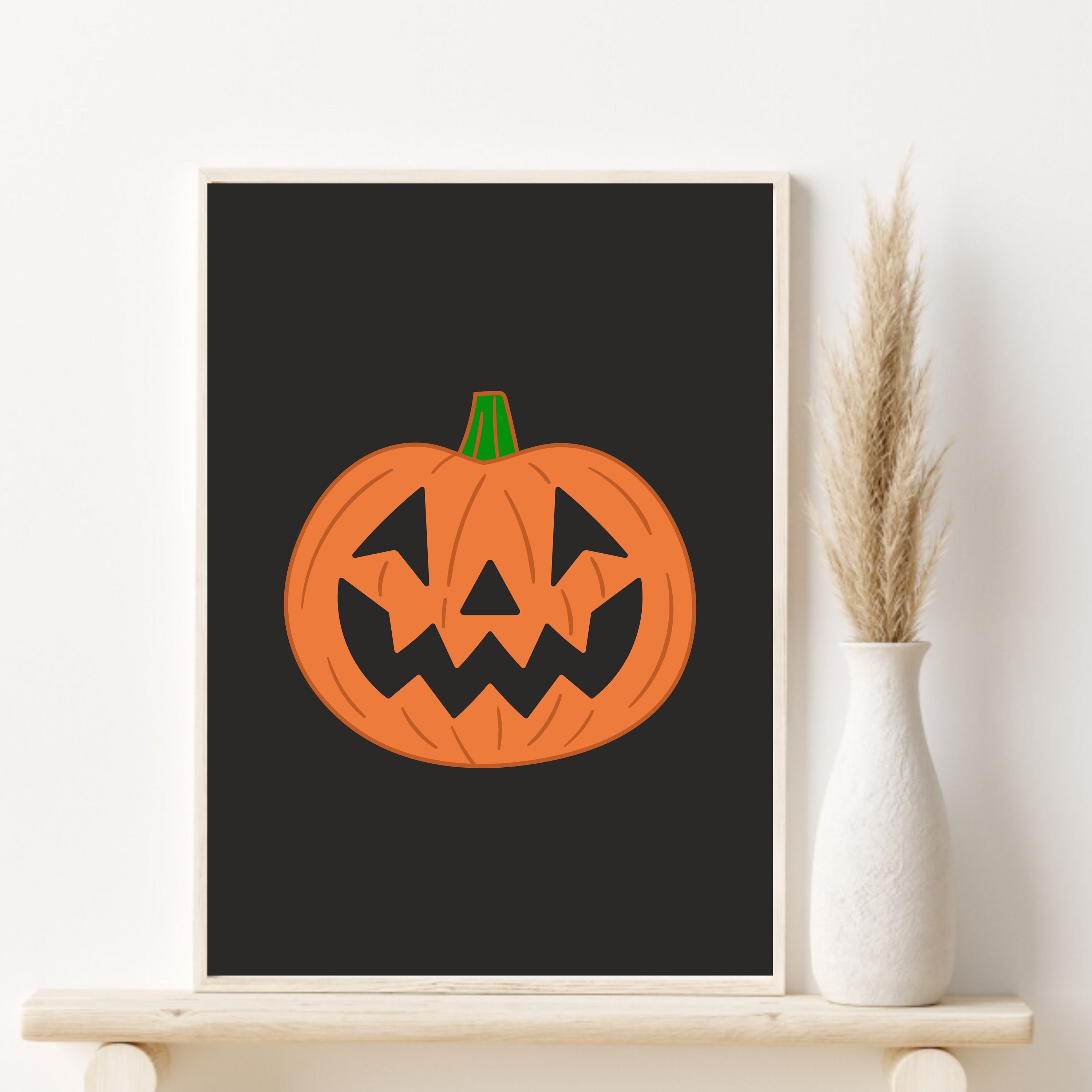 Halloween Gallery Wall, Modern Halloween Printable Wall Art Bundle ...