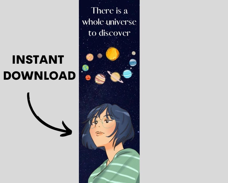 Printable Bookmark, Printable Bookmark Template, Digital Download ...