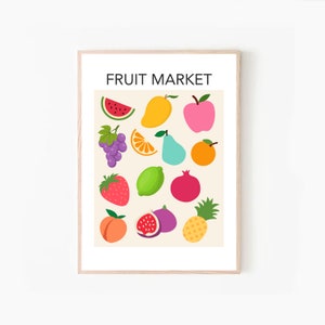 Fruits and Vegetables Print, Fruit Market Poster, Vegetable Market ...