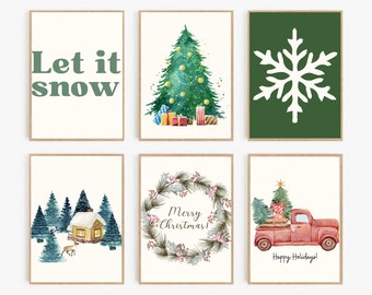 Christmas Printable Gallery Wall Art Mega Bundle, Set of 3 Christmas ...