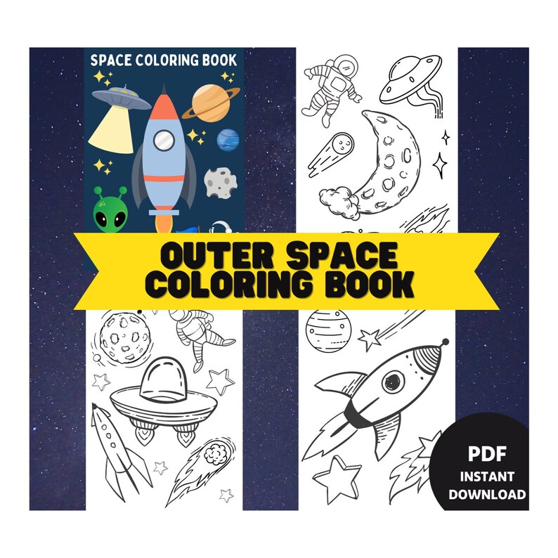 Space Coloring Pages, Kids Coloring Pages, Space Pdf, Coloring Pages ...
