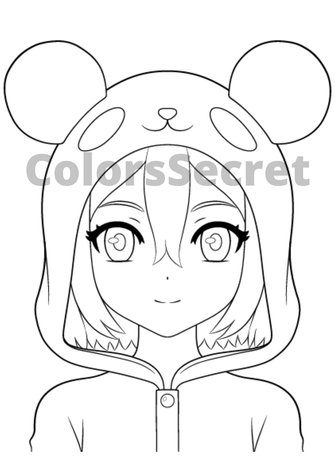 Anime Coloring Book, Anime Printable Pdf, Adult Coloring Book Pdf ...
