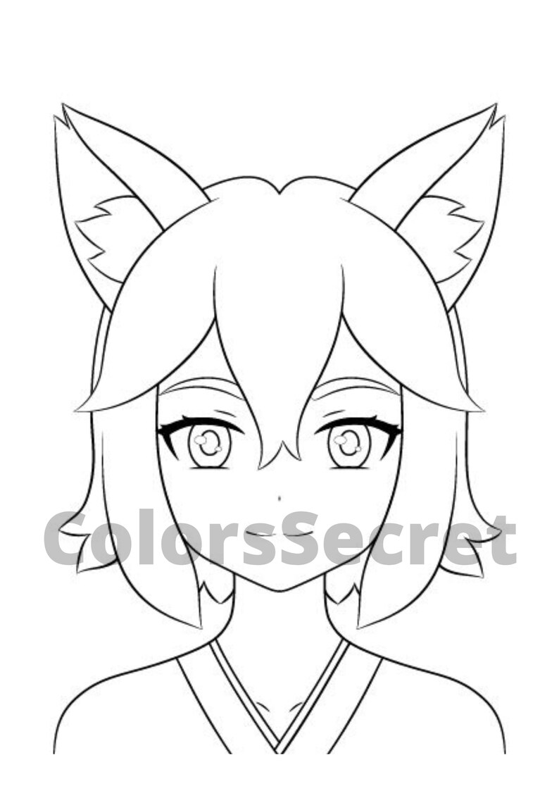 Anime Coloring Book, Anime Printable Pdf, Adult Coloring Book Pdf ...