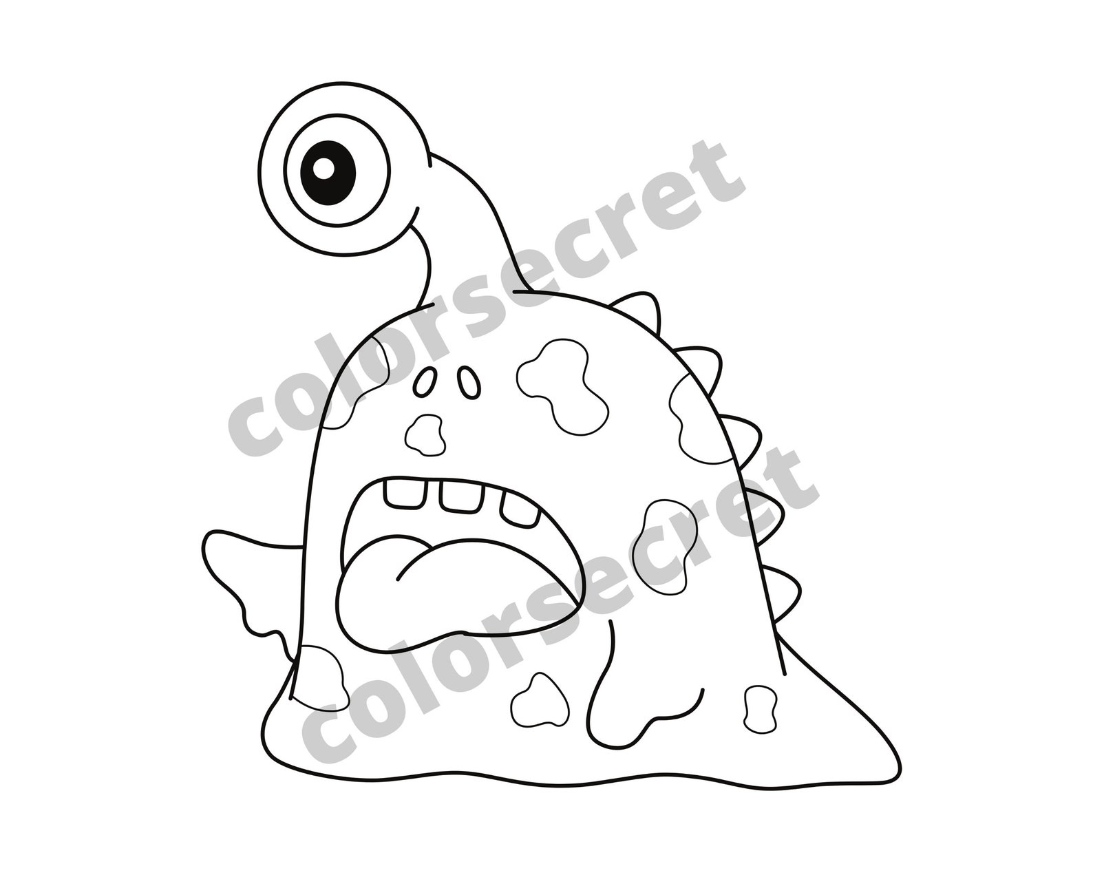 Coloring Book, Monster Coloring Book, Monster Coloring Pages, Printable ...