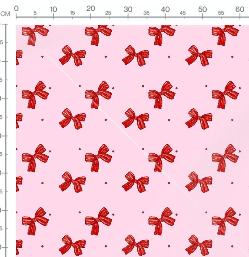 Red Bows, Pink Background, Seamless Pattern, Christmas Theme, Bow ...