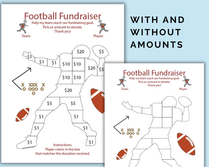 Football Fundraiser Tracker, Players Can Track Individual Fundraising ...
