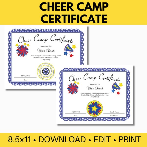 Cheer Camp - Etsy