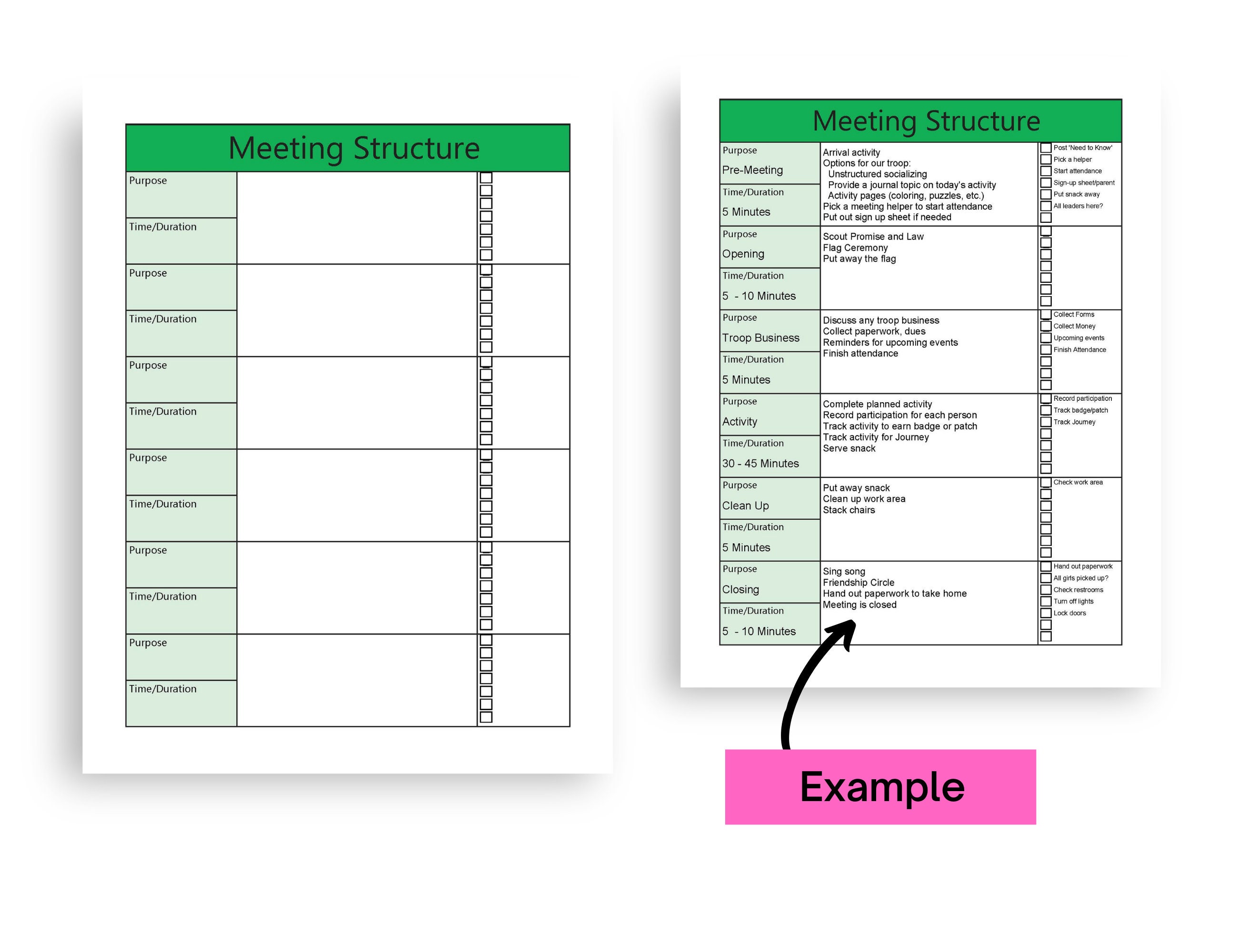 Scout Troop Leader Binder! Planning For- Meeting, Activity, Trip ...
