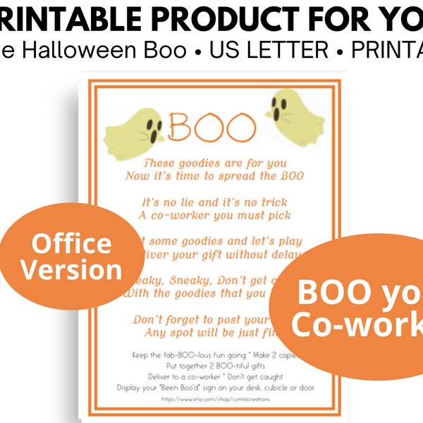 You've Been Booed Office - Etsy