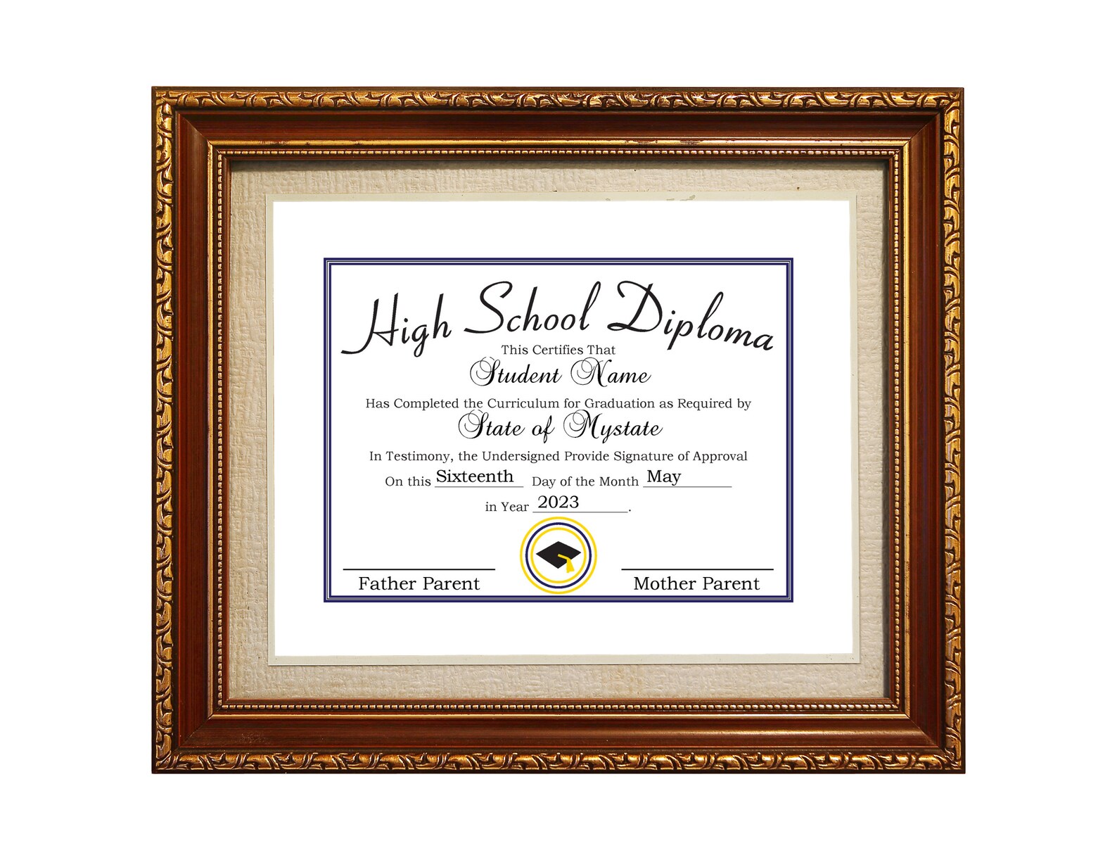 Homeschool Diploma Template, Edit the Template & Print to Create ...
