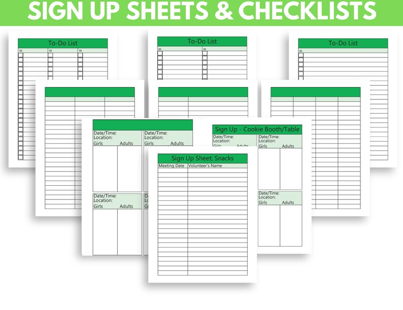 Scout Troop Leader Binder! Planning For- Meeting, Activity, Trip ...