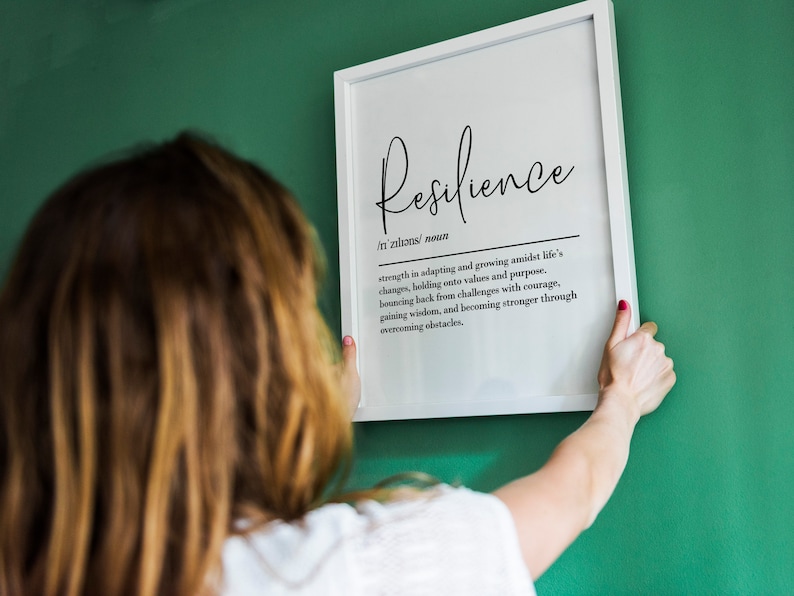 Resilience Definition, Printable Wall Art, Digital Download, Resilience ...