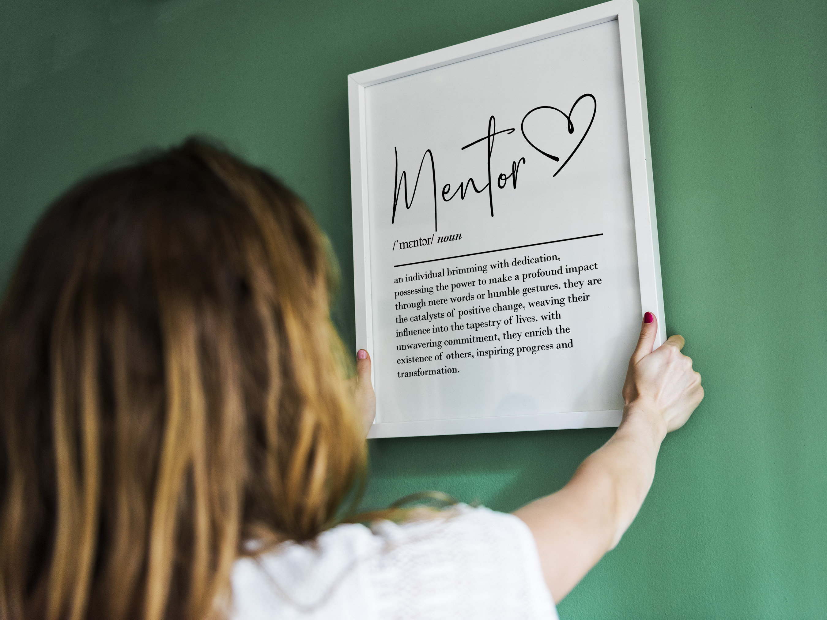 Mentor Definition, Printable Wall Art, Digital Download, Teacher Gifts ...