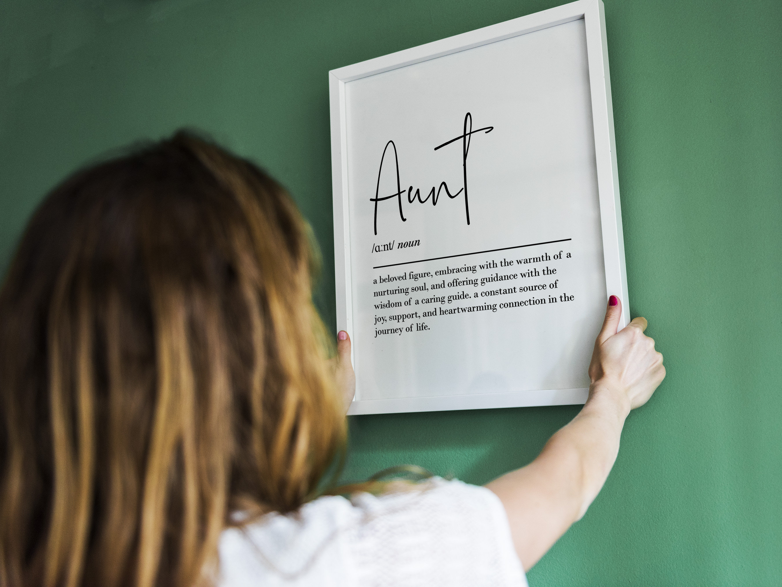 Aunt Definition, Printable Wall Art, Digital Download, Aunt Gift ...