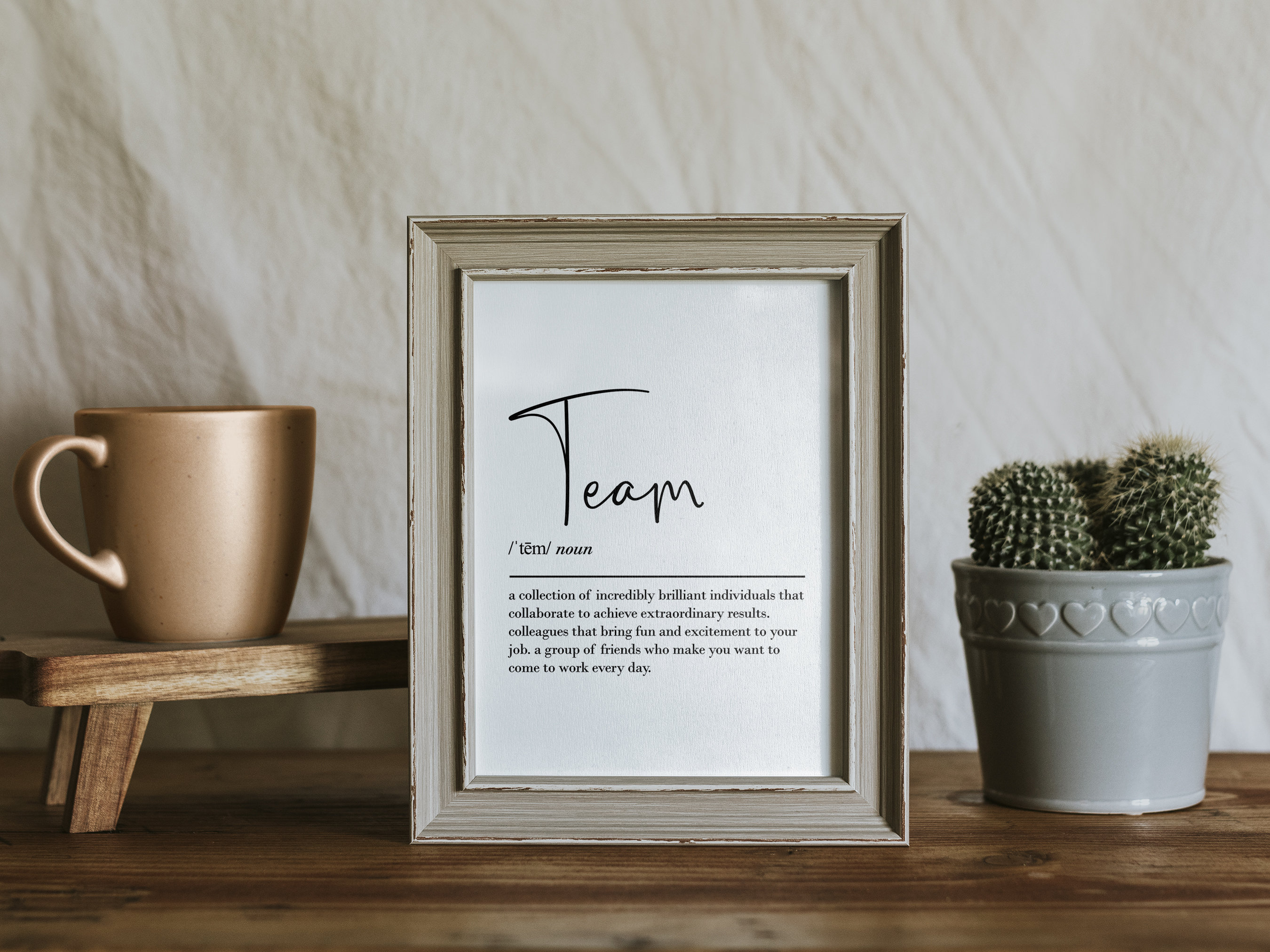 Team Definition, Printable Wall Art, Digital Download, Work Bestie ...