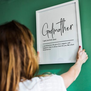 Godmother Definition, Printable Wall Art, Digital Download, Godmother ...