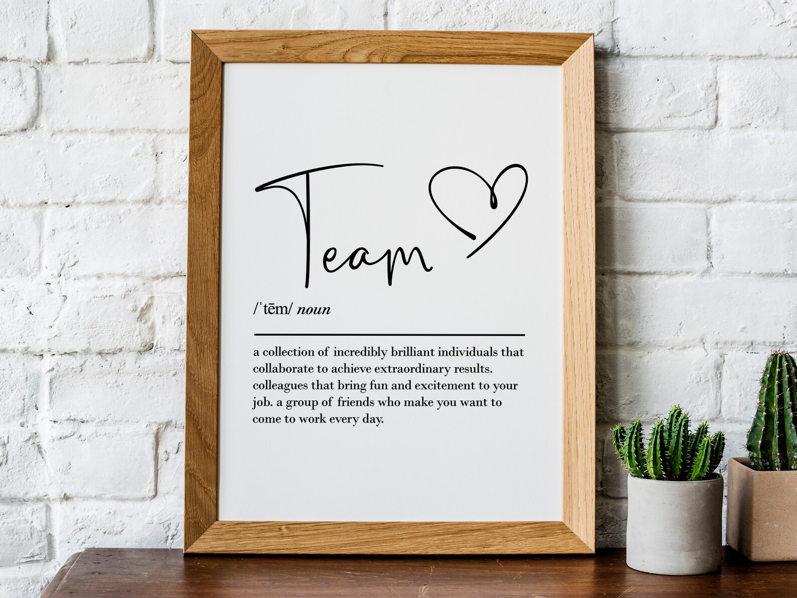Team Definition, Printable Wall Art, Digital Download, Work Bestie ...