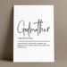 Godmother Definition, Printable Wall Art, Digital Download, Godmother ...