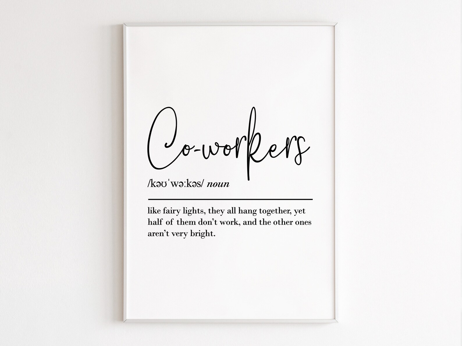 Coworkers Definition, Printable Wall Art, Digital Download, Coworkers ...