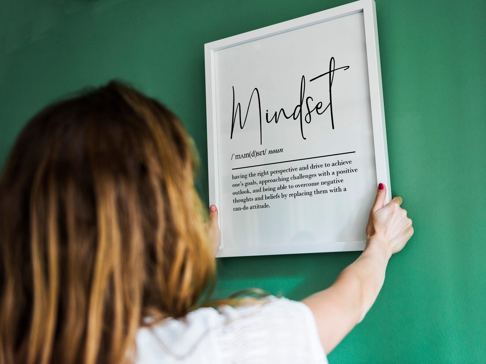 Mindset Definition, Printable Wall Art, Digital Download, Inspirational ...