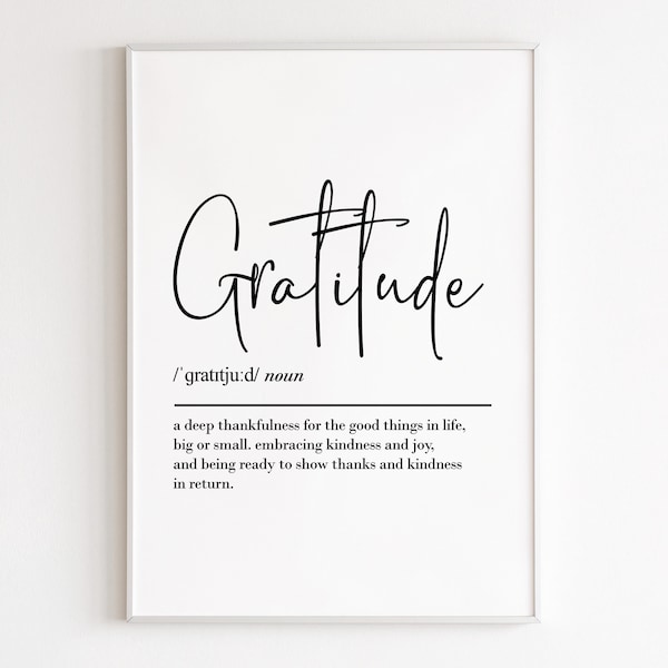 Gratitude Poster - Etsy