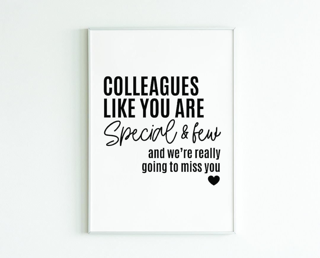 We'll Miss You, Printable Wall Art, Digital Download, Coworker Gift ...