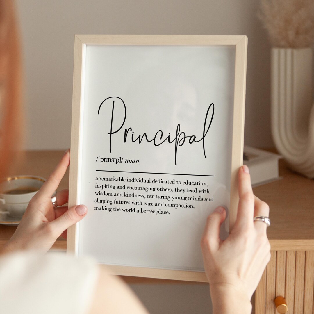 Principal Definition, Printable Wall Art, Digital Download, Principal ...