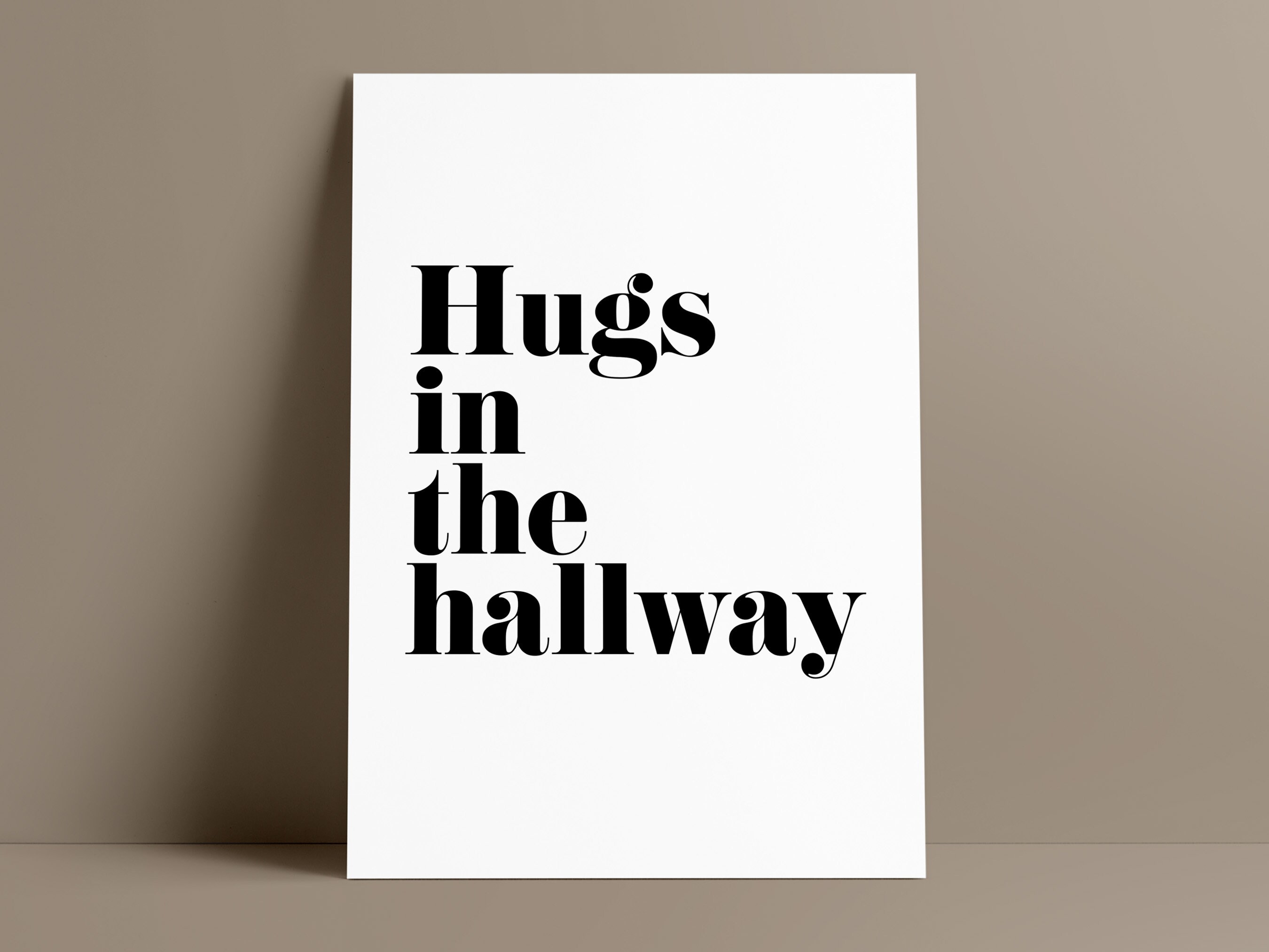 Hugs in the Hallway, Printable Wall Art, Digital Download, Hallway ...