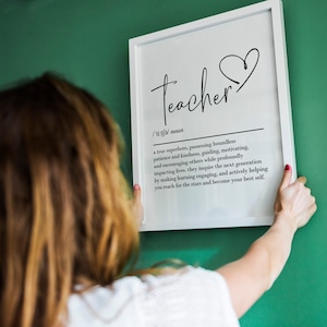 Teacher Definition, Printable Wall Art, Digital Download, Teacher ...
