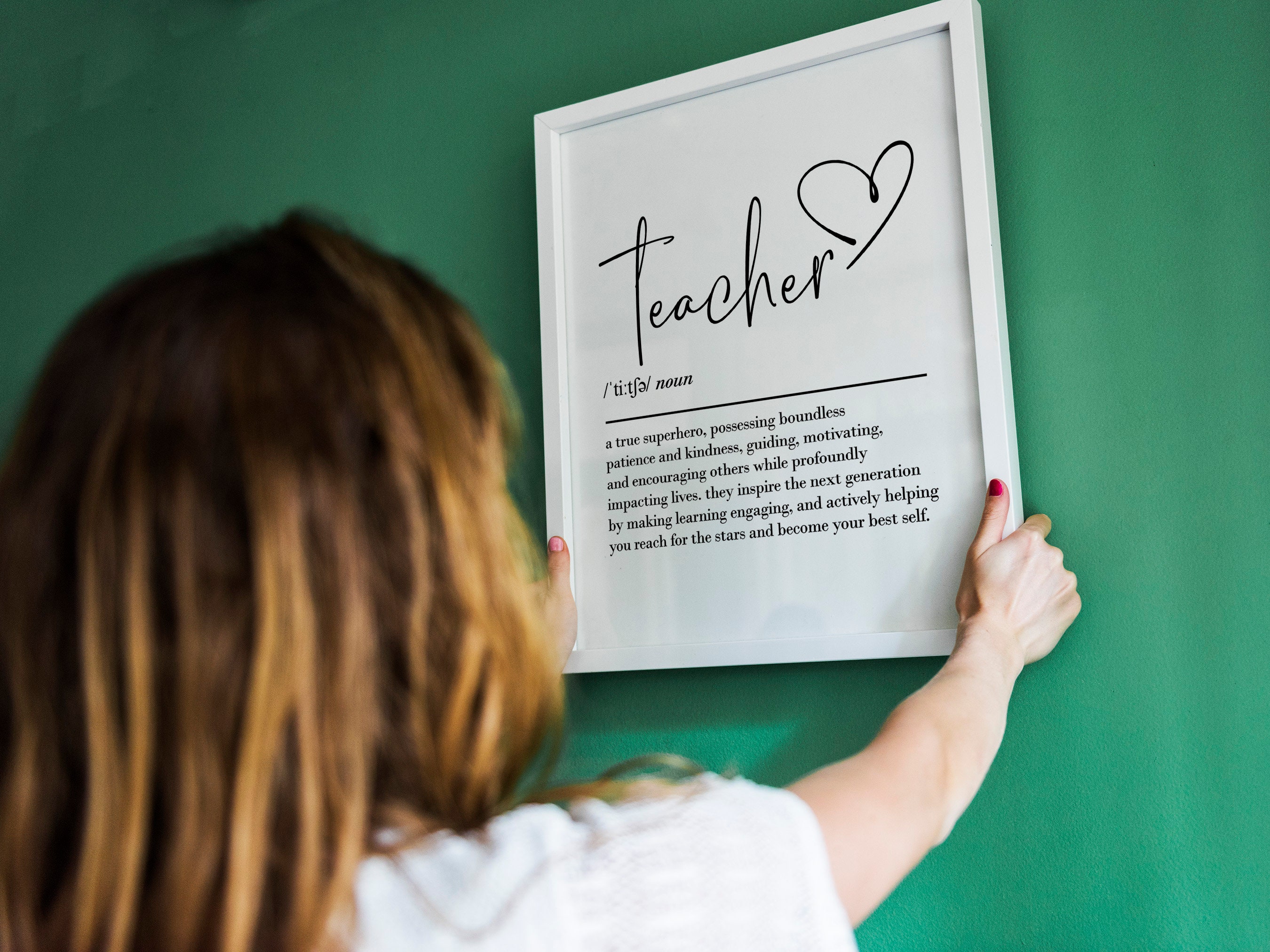 Teacher Definition, Printable Wall Art, Digital Download, Teacher ...